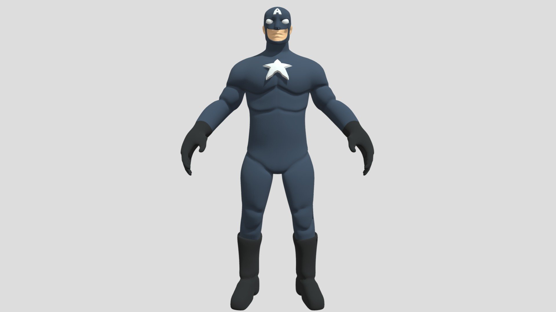 Marvel Comics Captain American - Buy Royalty Free 3D model by ...