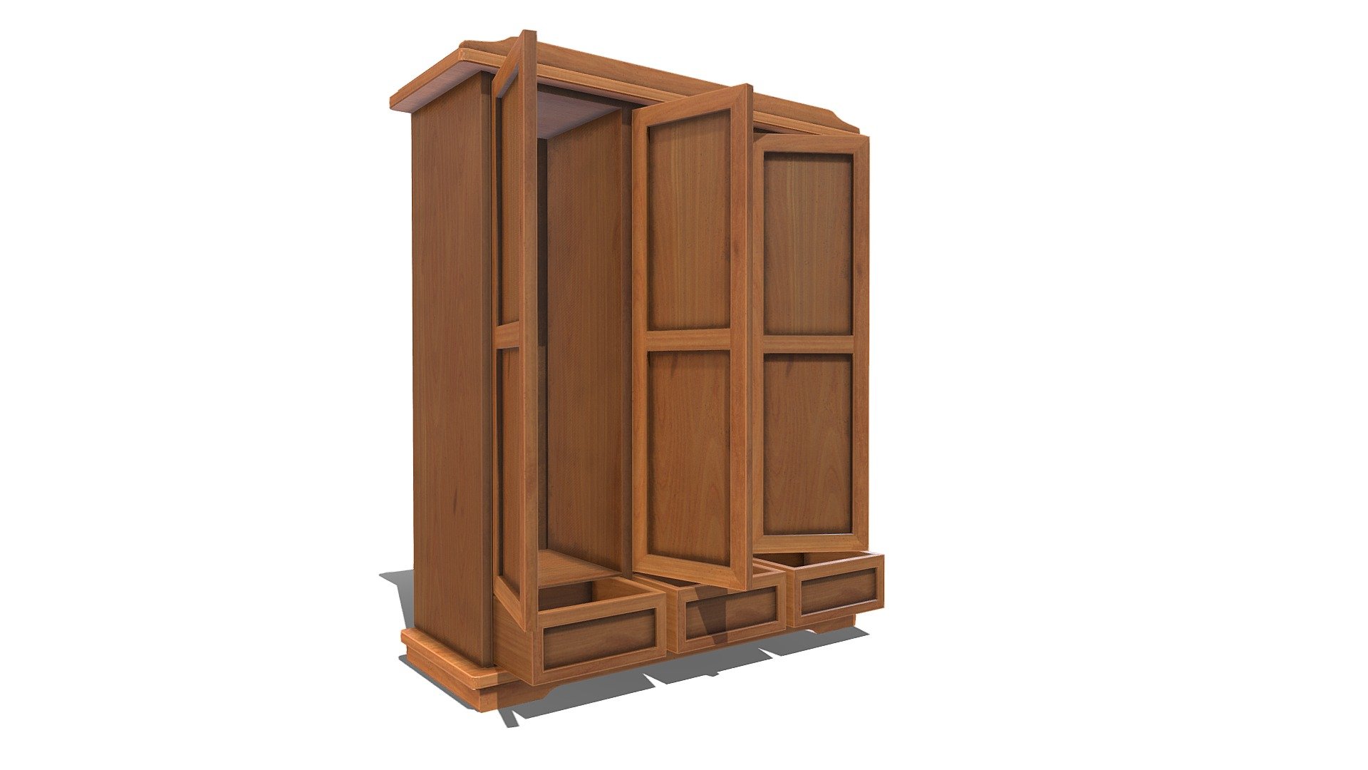 Dresser Cabinet / Wardrobe / Closet - Buy Royalty Free 3D model by ...