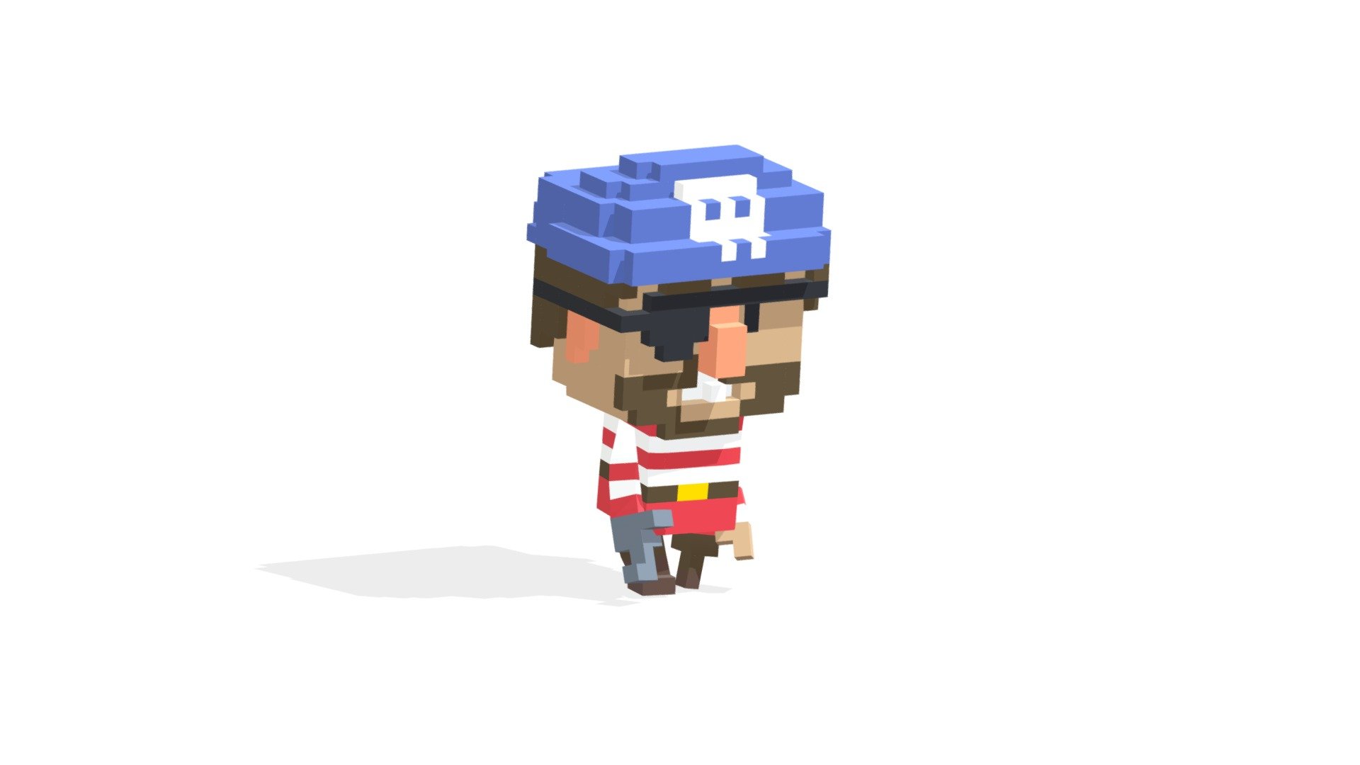 Cute Character 003 - Cubic Character Series - Buy Royalty Free 3D model ...