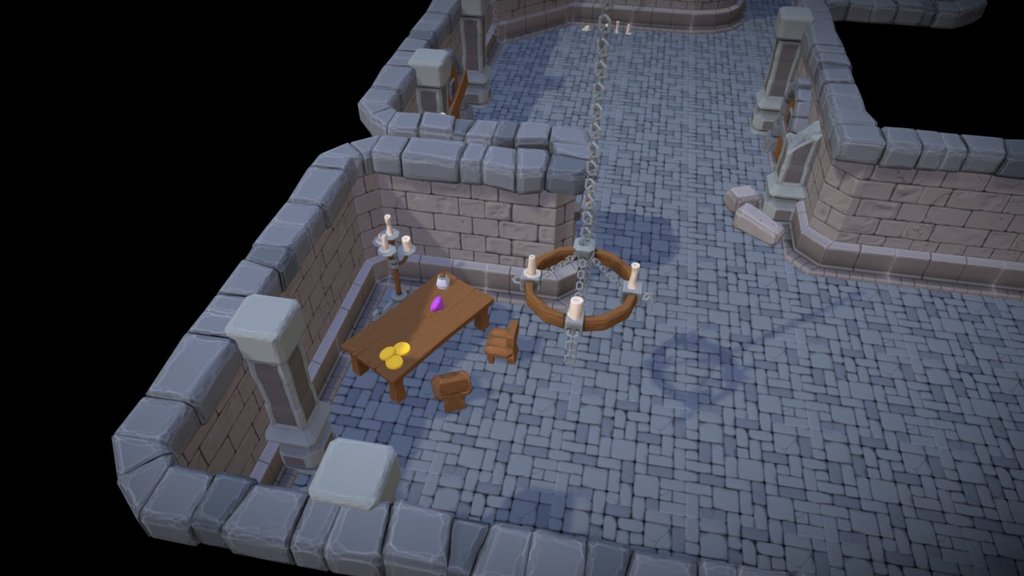 Dungeon Generation Scene example - 3D model by Skribbl [c50b252 ...