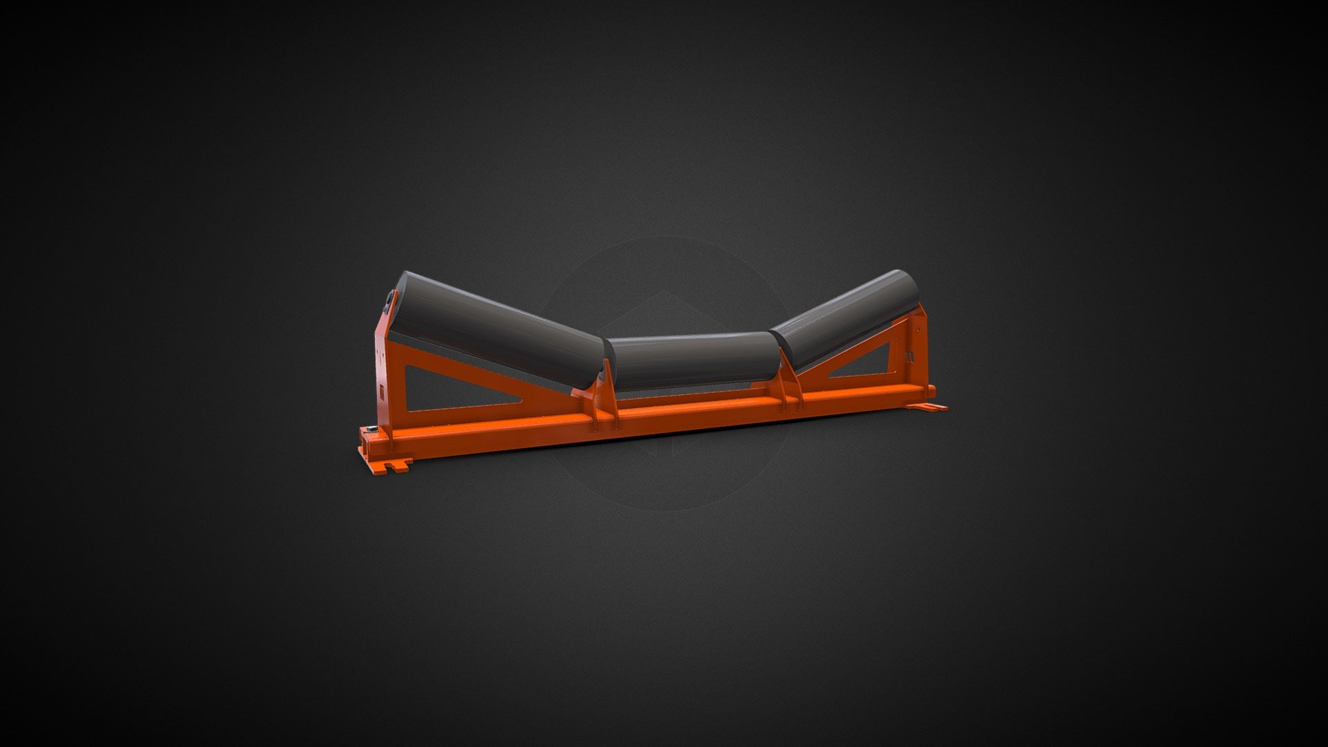 Belt Support - 20° Transition Idler - 5 inch - 3D model by Martin ...