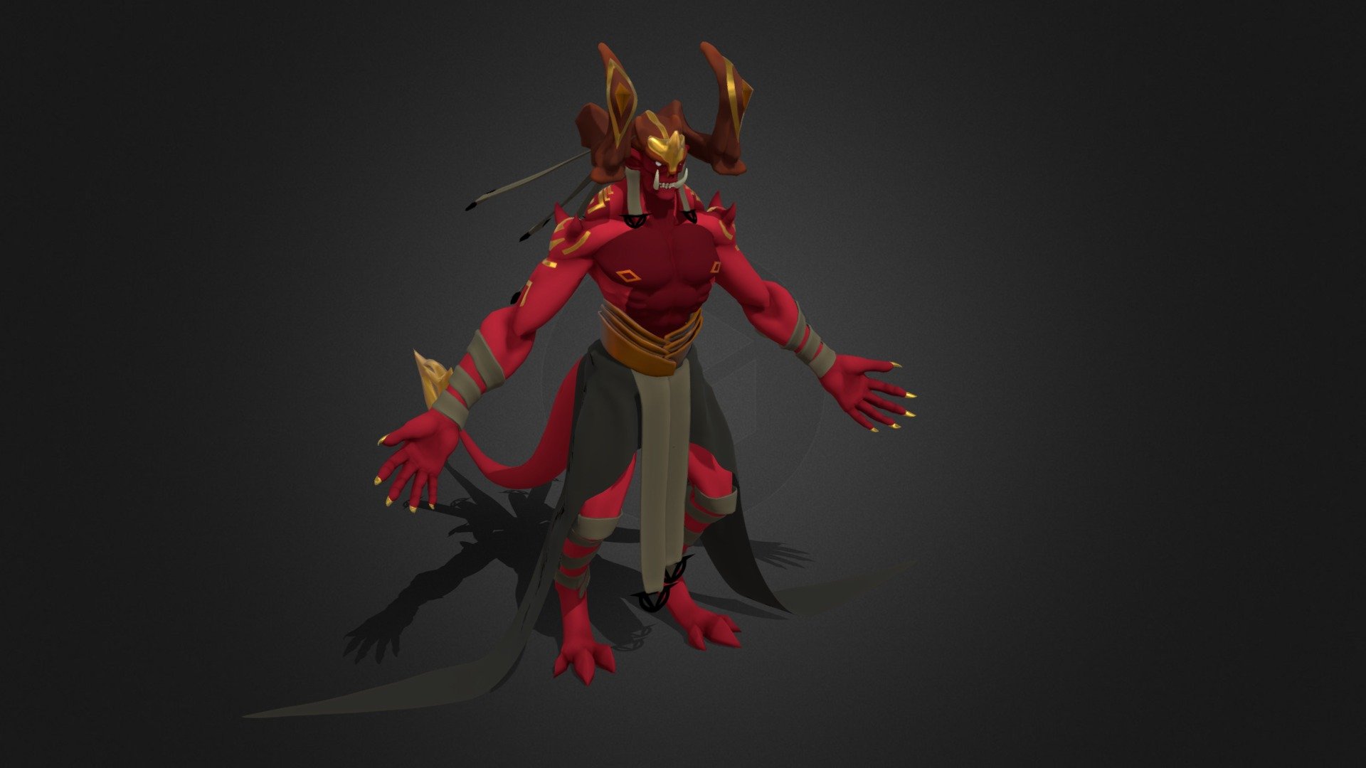 DEMON STYLIZED CHARACTER - 3D model by LeDragonLucas [c50ce2f] - Sketchfab