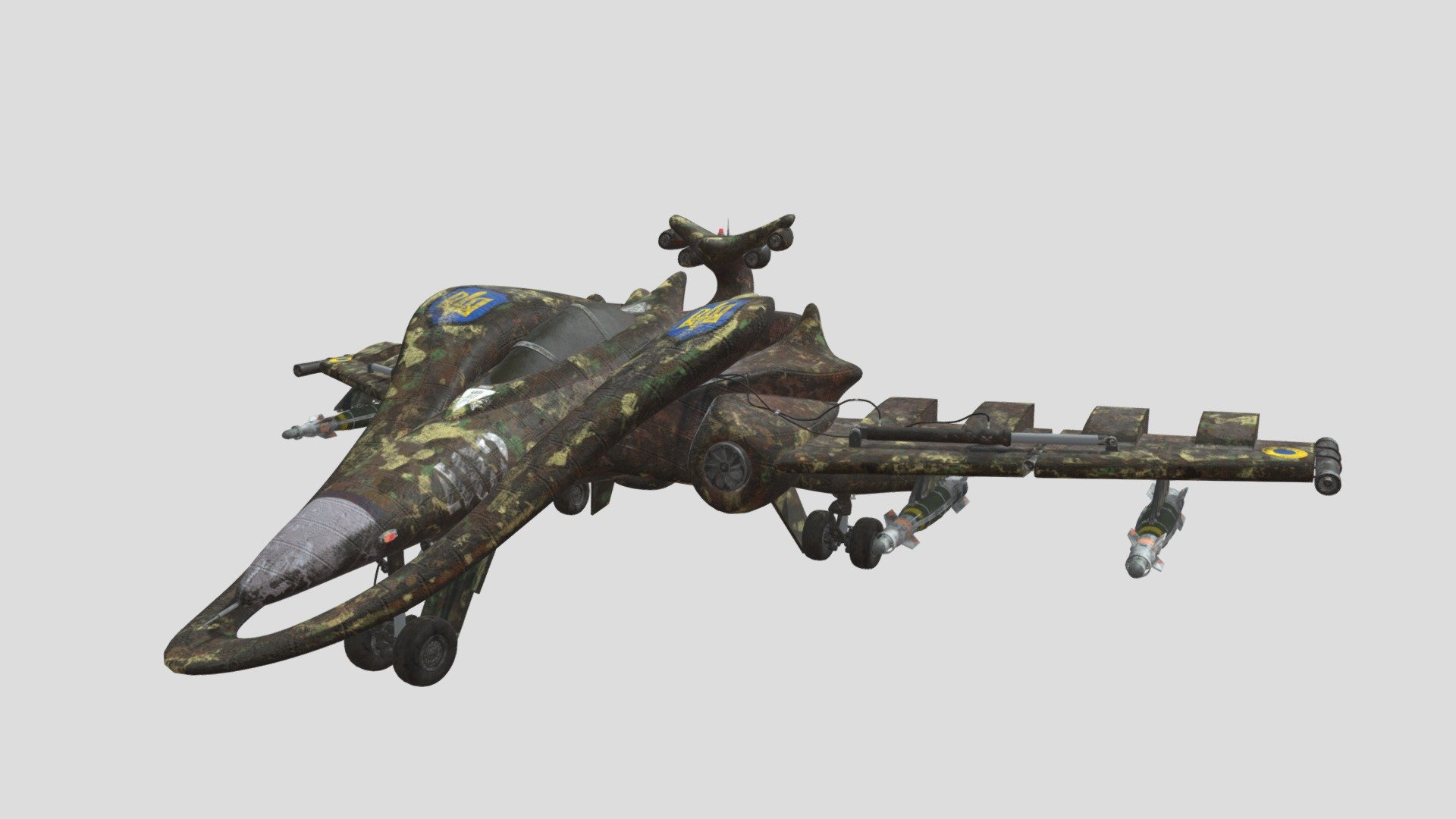 Converted old Fighter - 3D model by Digital.Dope [c50d9e8] - Sketchfab