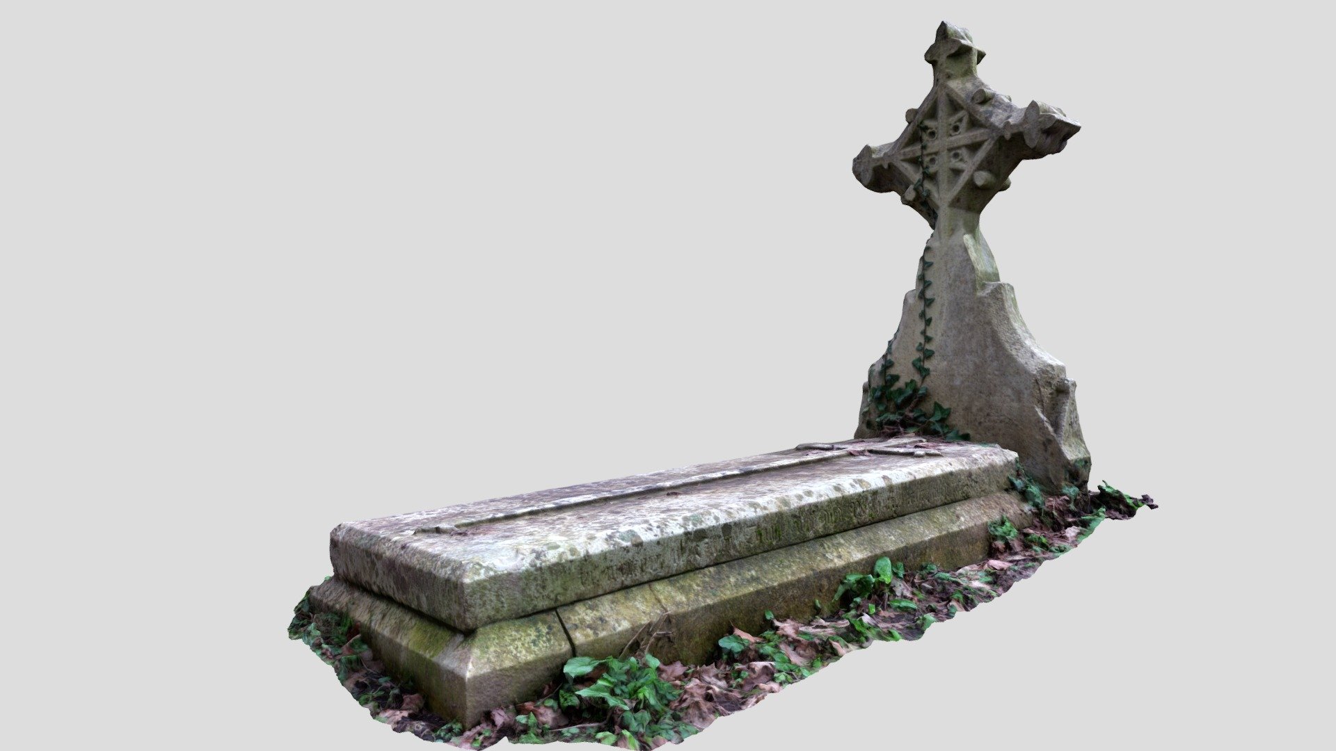 Old cross and tomb - Buy Royalty Free 3D model by ppashen [c50eea7 ...