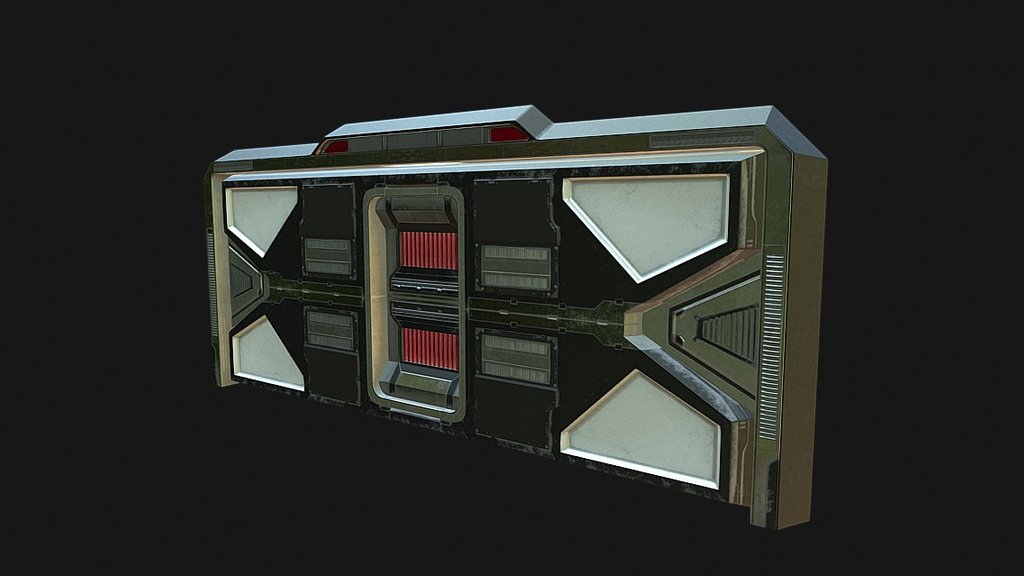 Sci Fi gate - 3D model by lukiszlak [c50efab] - Sketchfab