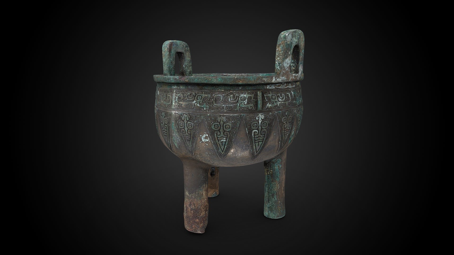 Ding food vessel, 12th C BCE - Download Free 3D model by Minneapolis ...