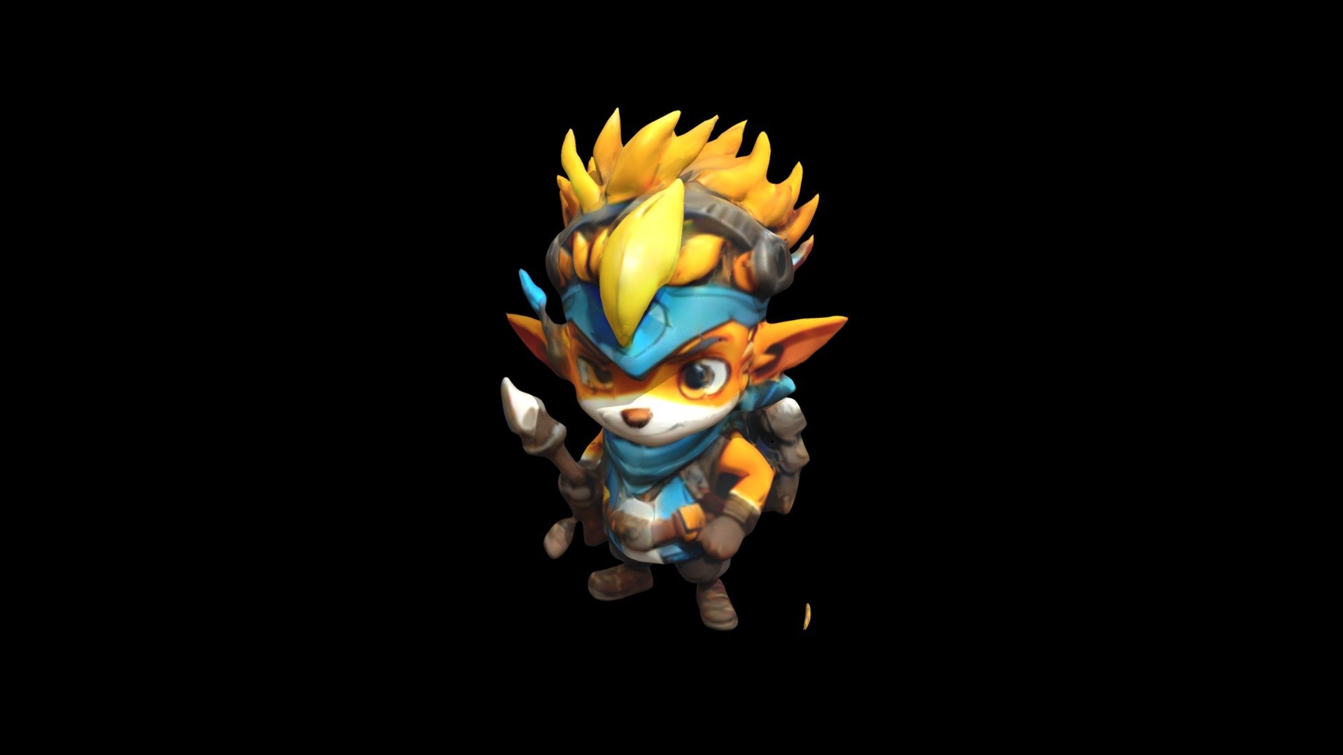 A cartoony character named "Roxas" with a unique - Download Free 3D ...