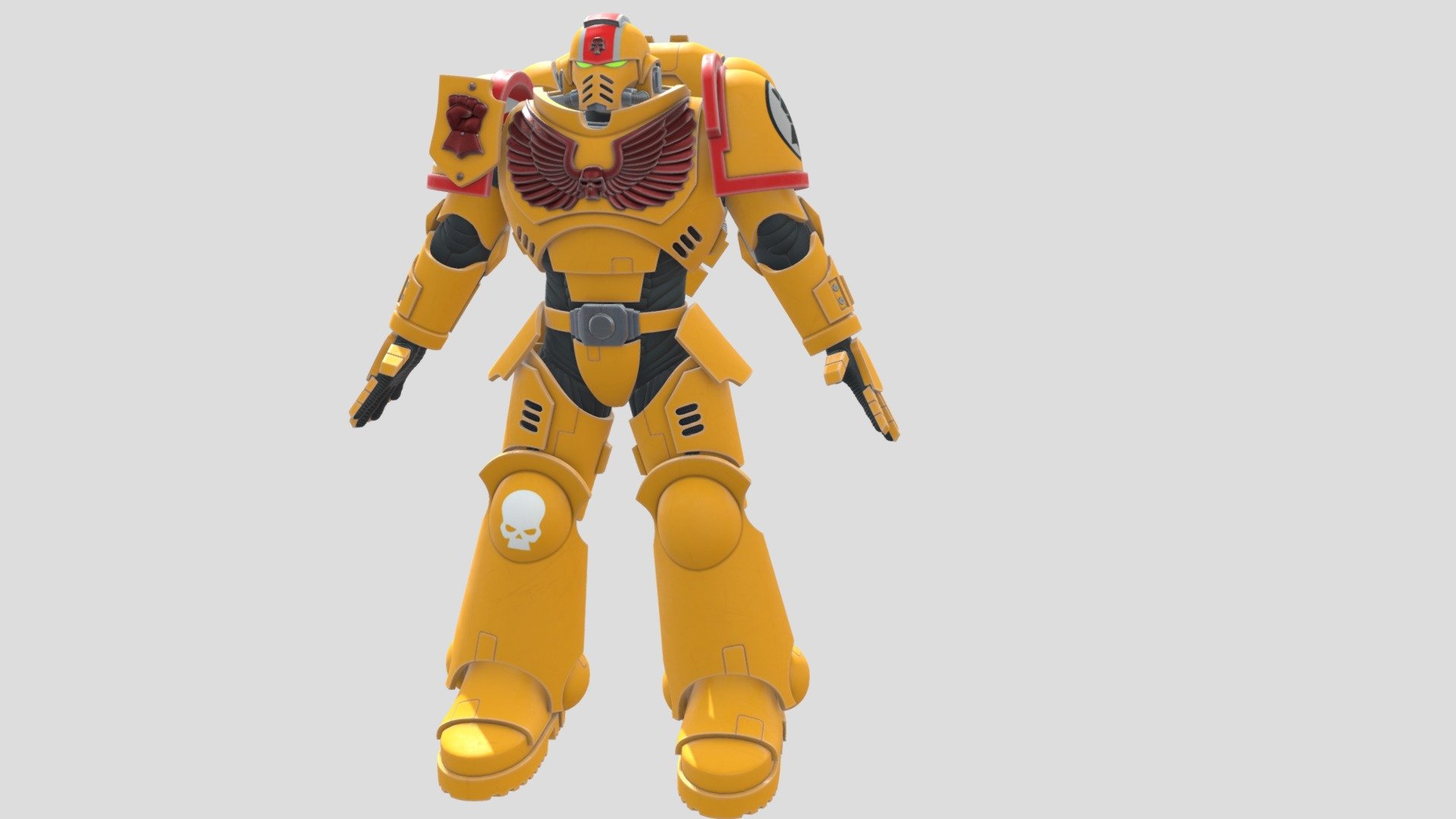 Imperial Fist Primaris Spacemarine - 3D model by csutcliffe [c512ac7 ...