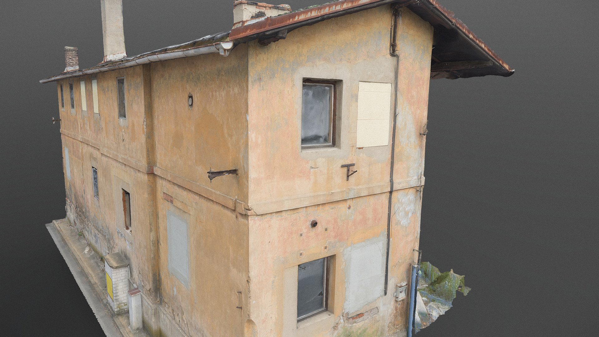 Doormen house ruin - Buy Royalty Free 3D model by matousekfoto [c51396c ...