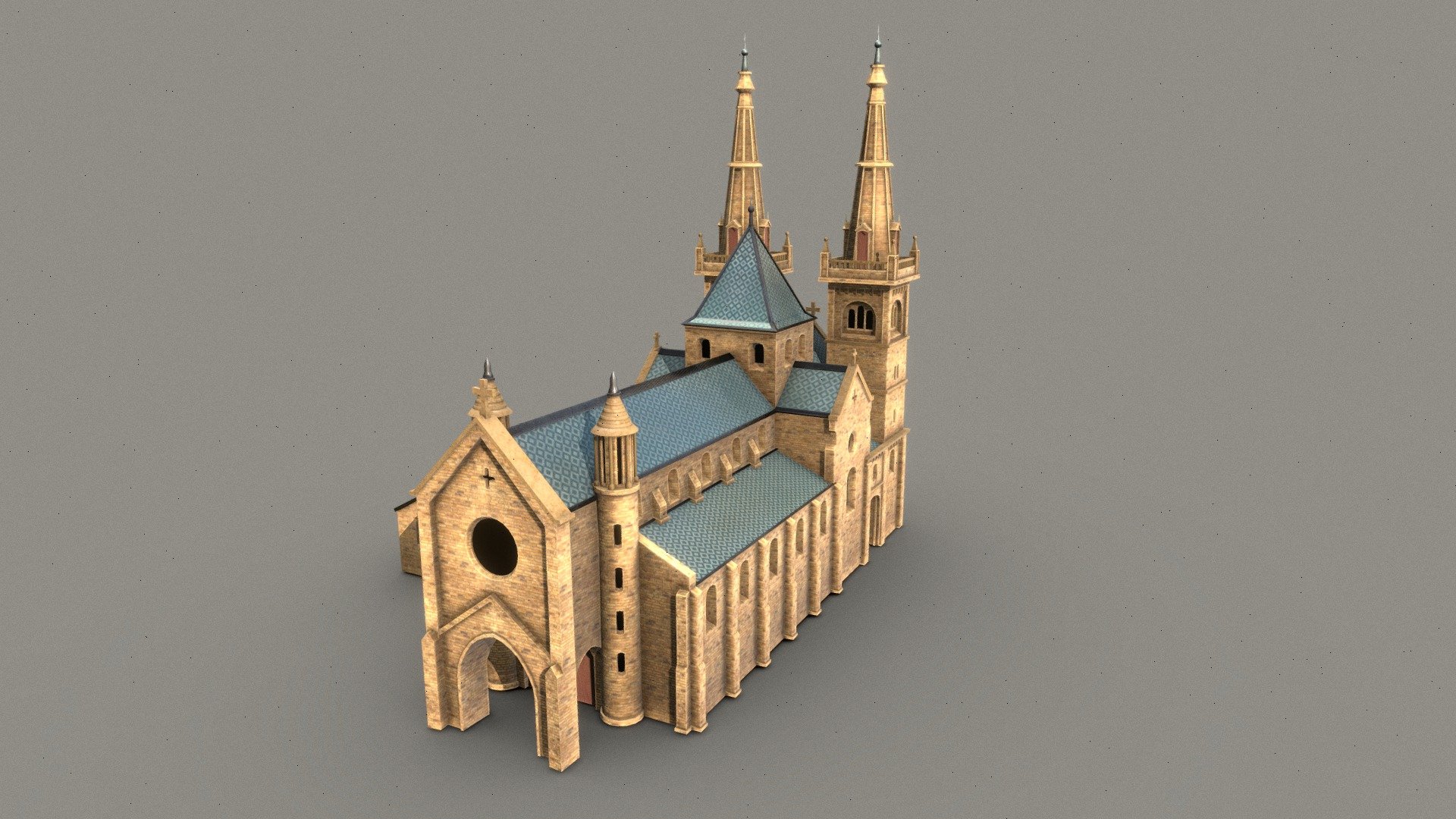 Church - 3D model by LeopardGepard [c5139cb] - Sketchfab