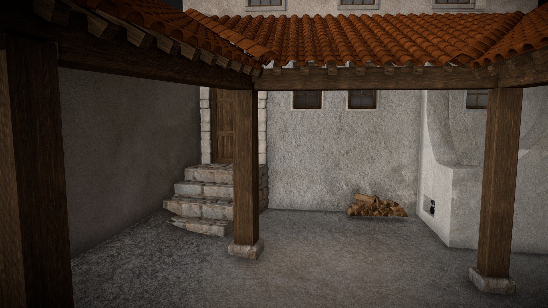 Most na Soči – Rimska hiša (poskus rekonstr.) - 3D model by Heritage+ ...