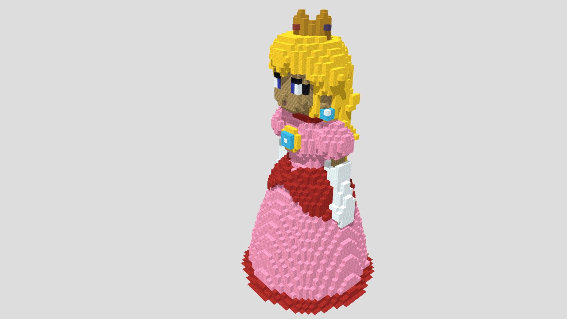 Princess Peach Minecraft Build - Download Free 3D model by Bully ...