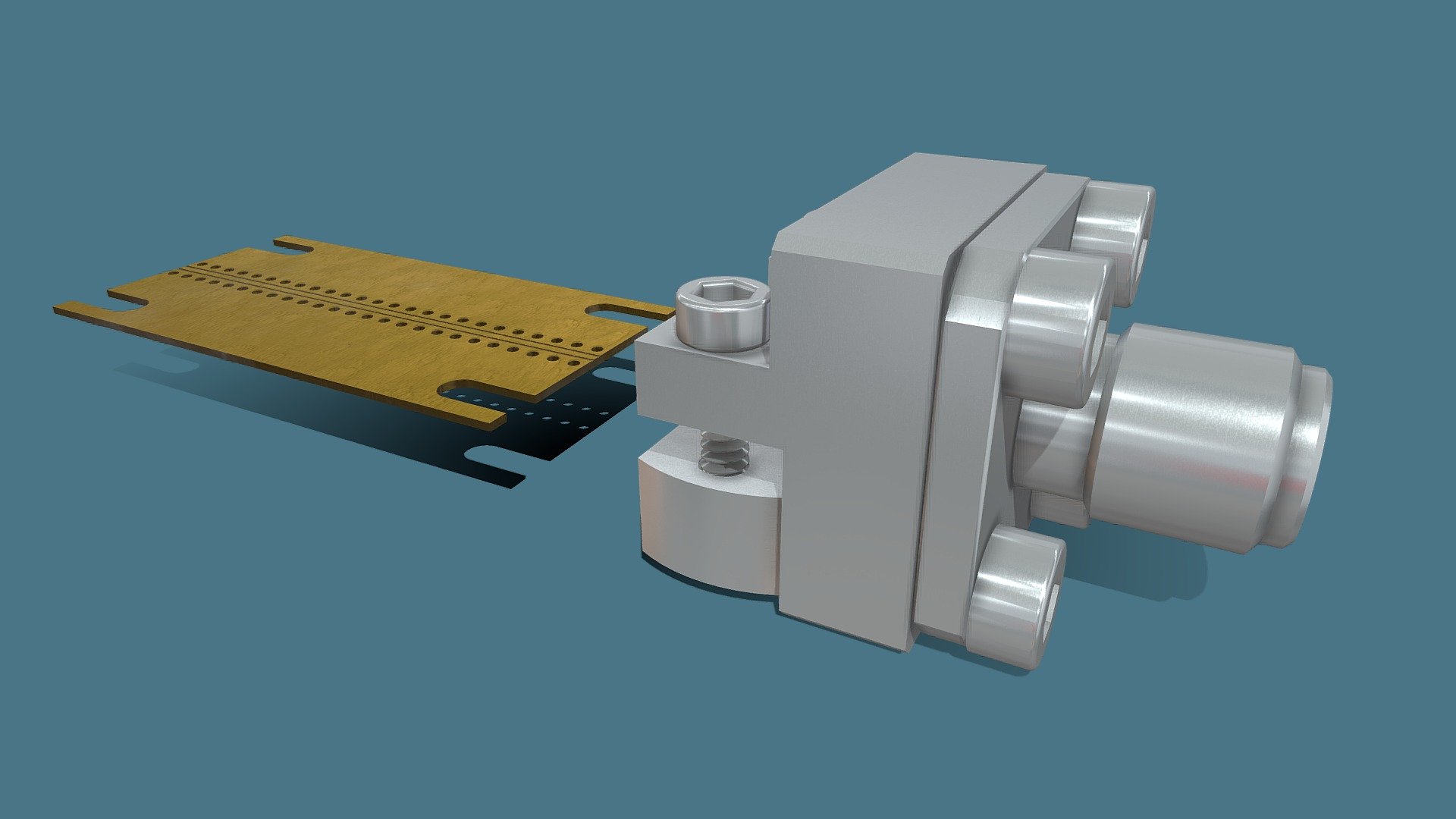 high frequency connector - 3D model by F2A (@Fa_Sketch) [c51a7f5 ...
