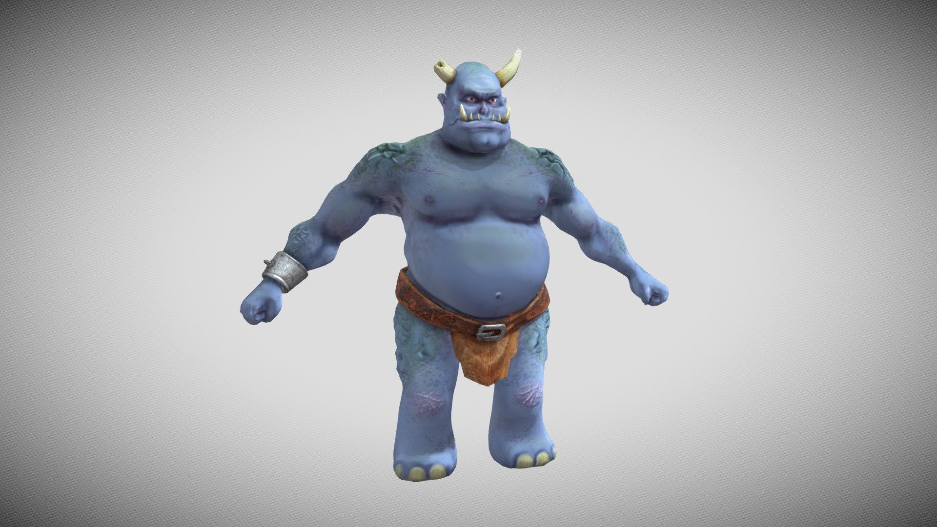 Blue Ogre - 3D model by Facundo Ezekiel (@faceze) [c51a842] - Sketchfab