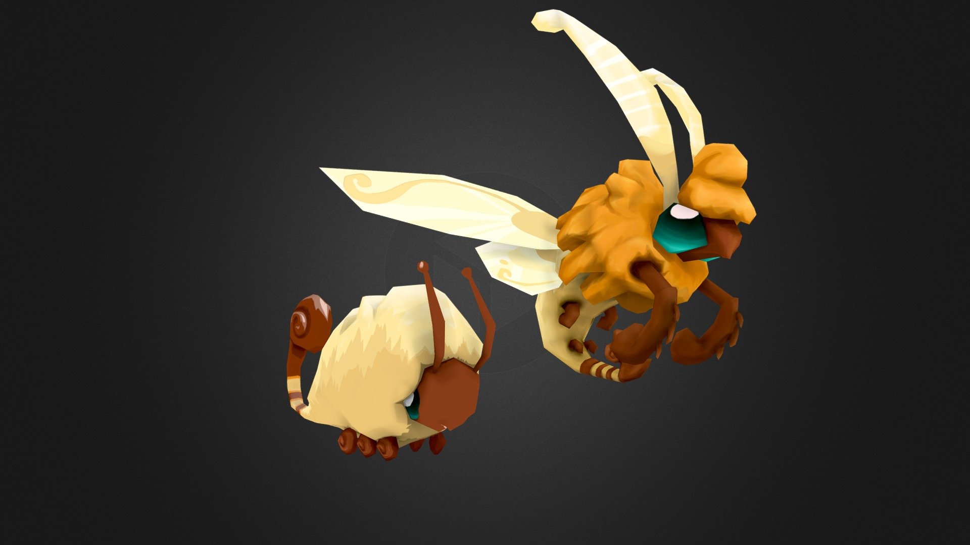 Terra Monsters Fluster and Motharch - 3D model by Jasper Rubino ...