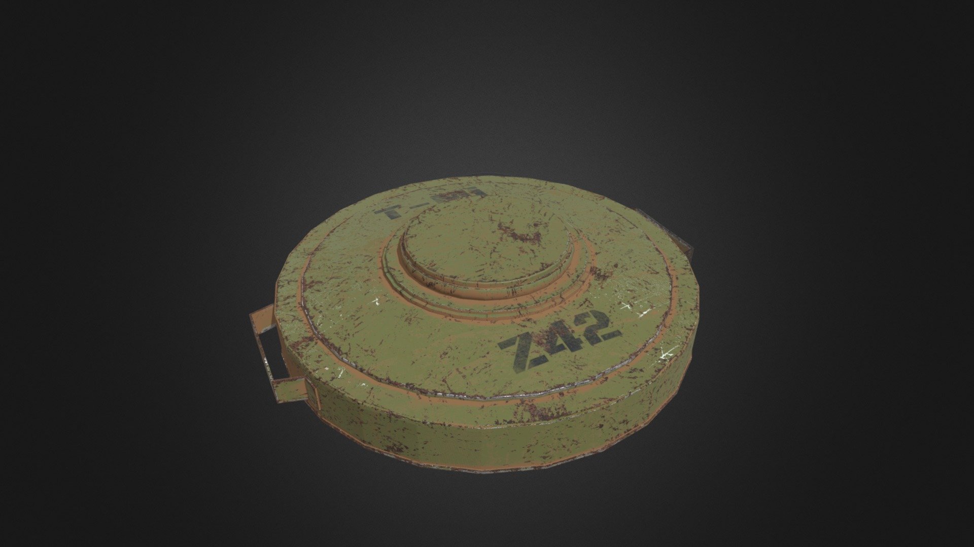 Tellermine (T.Mi.42) Anti-tank Mine - Download Free 3D model by ...