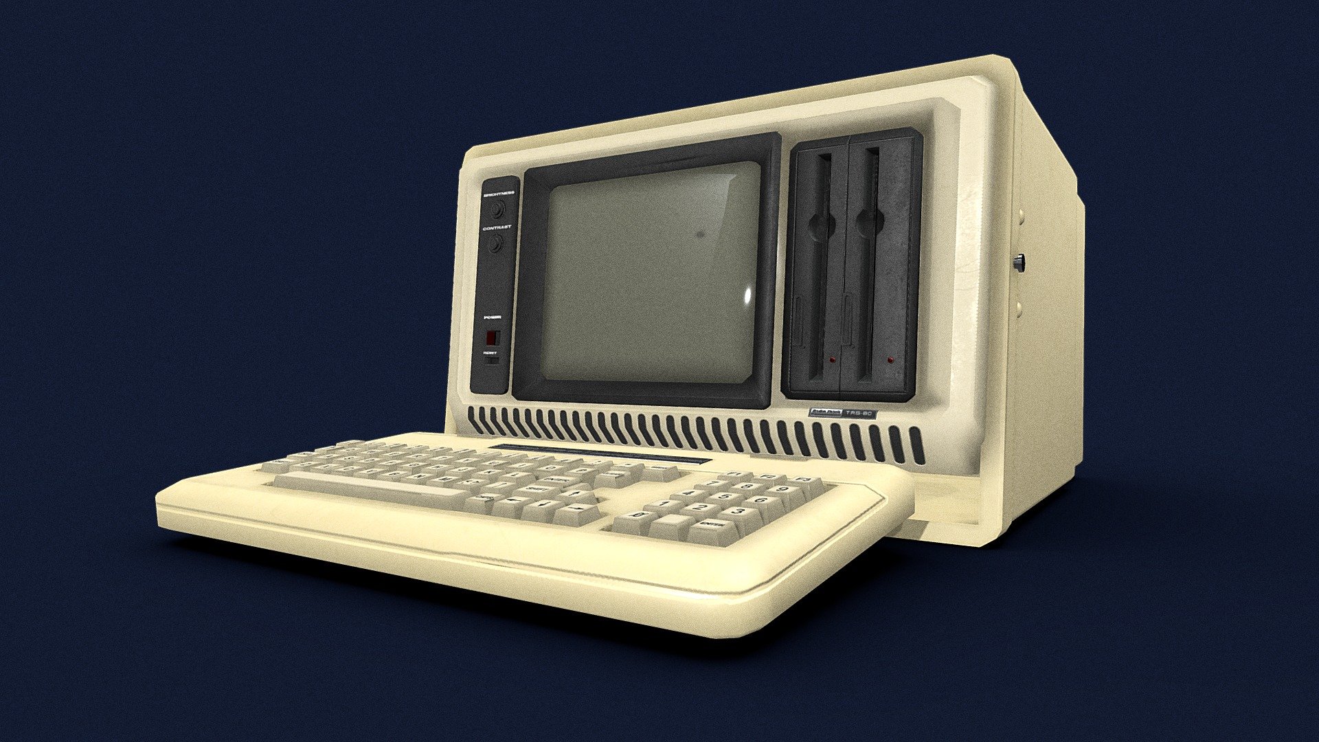 TRS-80 RadioShack 4P Computer - Download Free 3D model by XTUDIO ...
