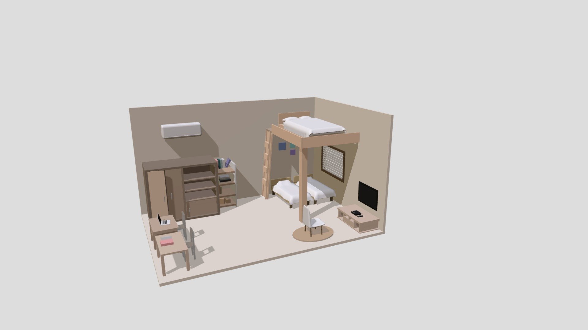 Project-Room1 - 3D model by I_ARM_0001 [c51f0e5] - Sketchfab