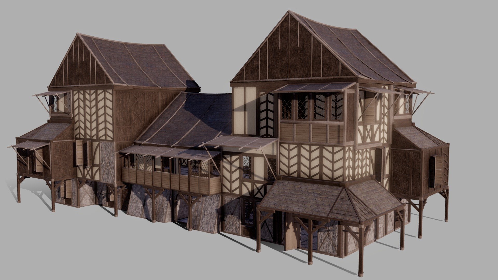Colonial Era House - 3D model by FNG (@FirstNG) [c520c98] - Sketchfab