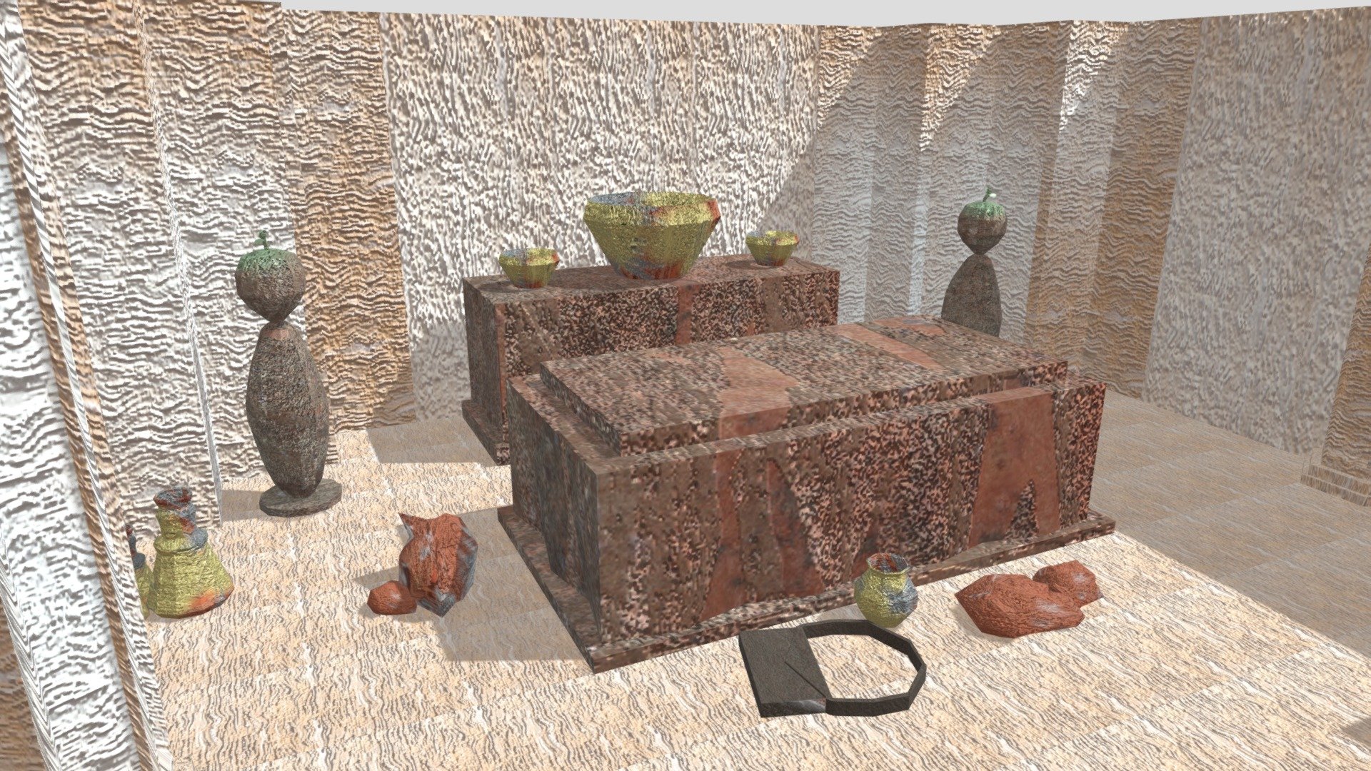 Tomb Room Corner - 3D model by talle.talle [c520cdb] - Sketchfab