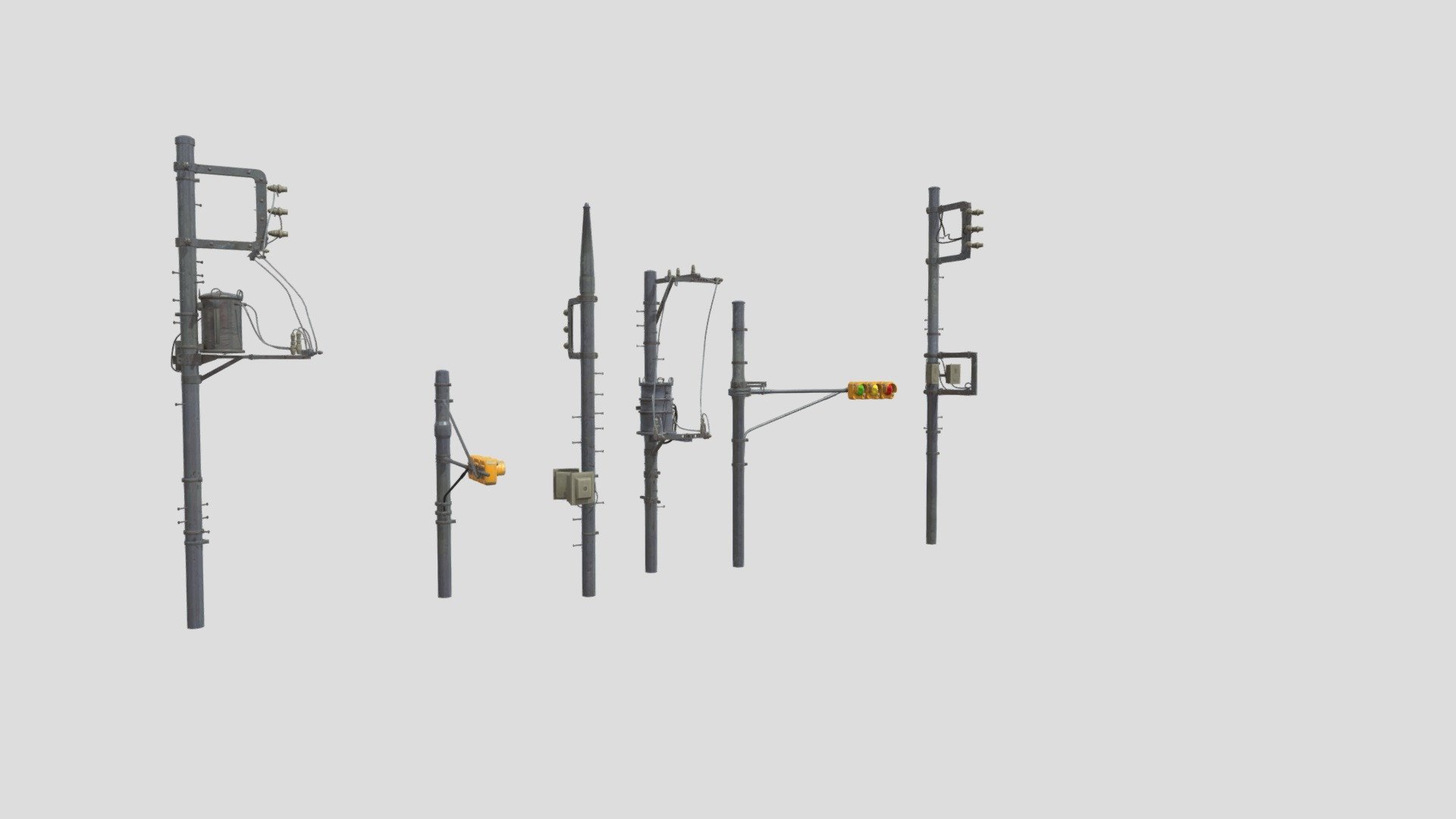 high quality traffic lights with 8k pbr textures - Buy Royalty Free 3D ...