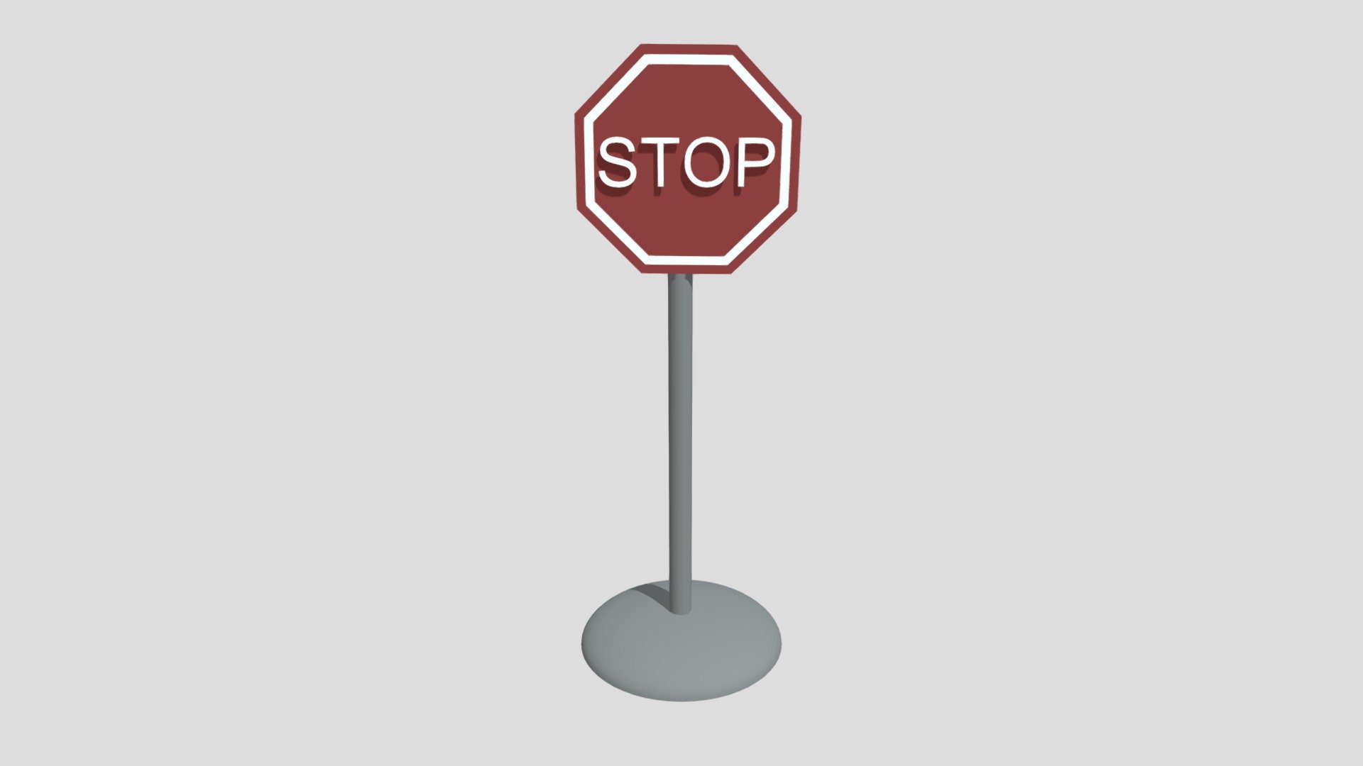 Stop Sign from Poly by Google - Download Free 3D model by IronEqual ...