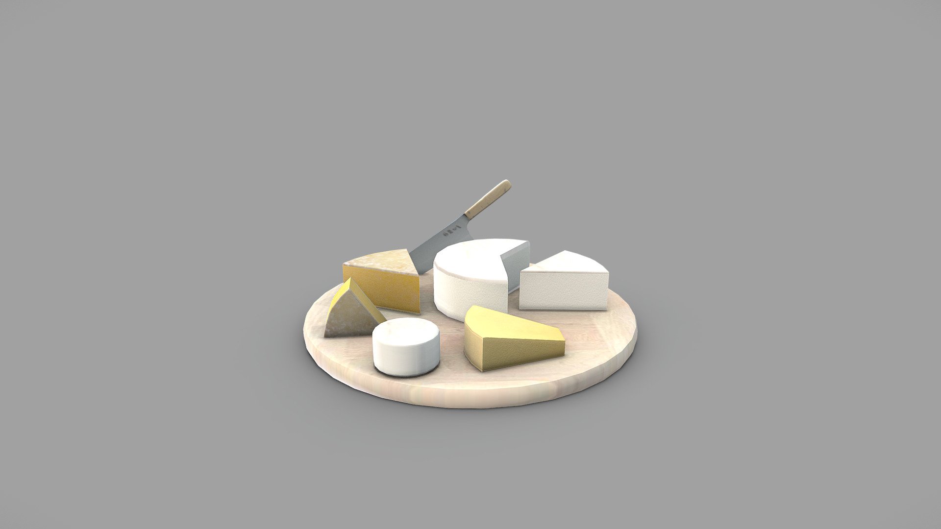 Low Poly Cheese Platter - Buy Royalty Free 3D model by 3dia [c522744 ...