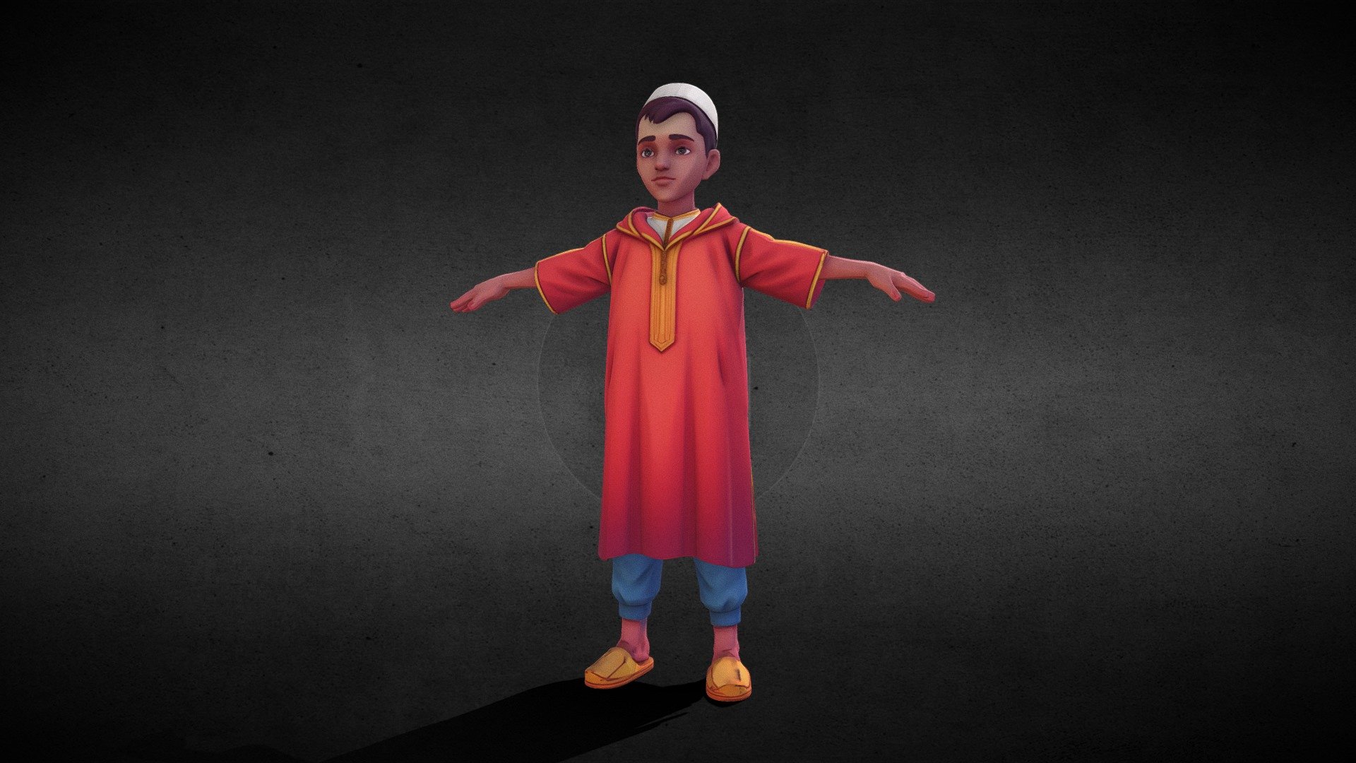 Moroccan Boy – Stylized Character Tier I - Download Free 3D model by ...