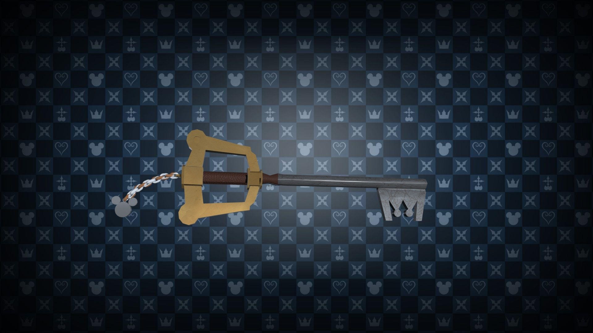 Kingdom Key Keyblade (v.1) - 3D model by PlattIntroTo3d [c525b77 ...