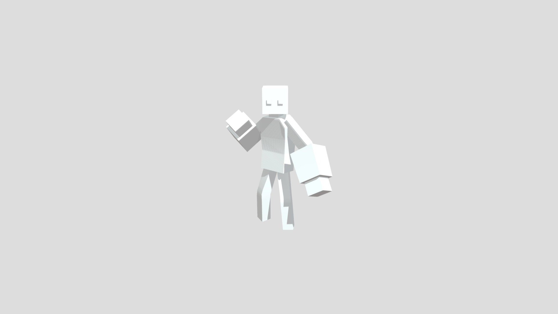 blockman with fighting animations - Download Free 3D model by ...