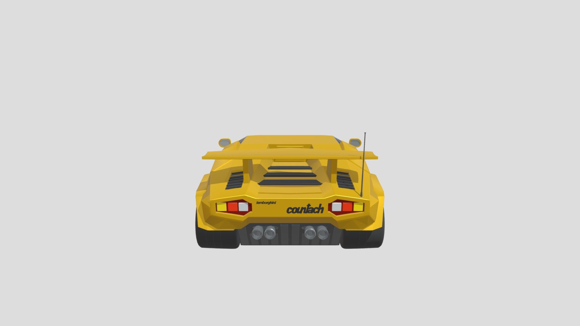 free-cartoon-lamborghini-countach-sdc - Download Free 3D model by ...