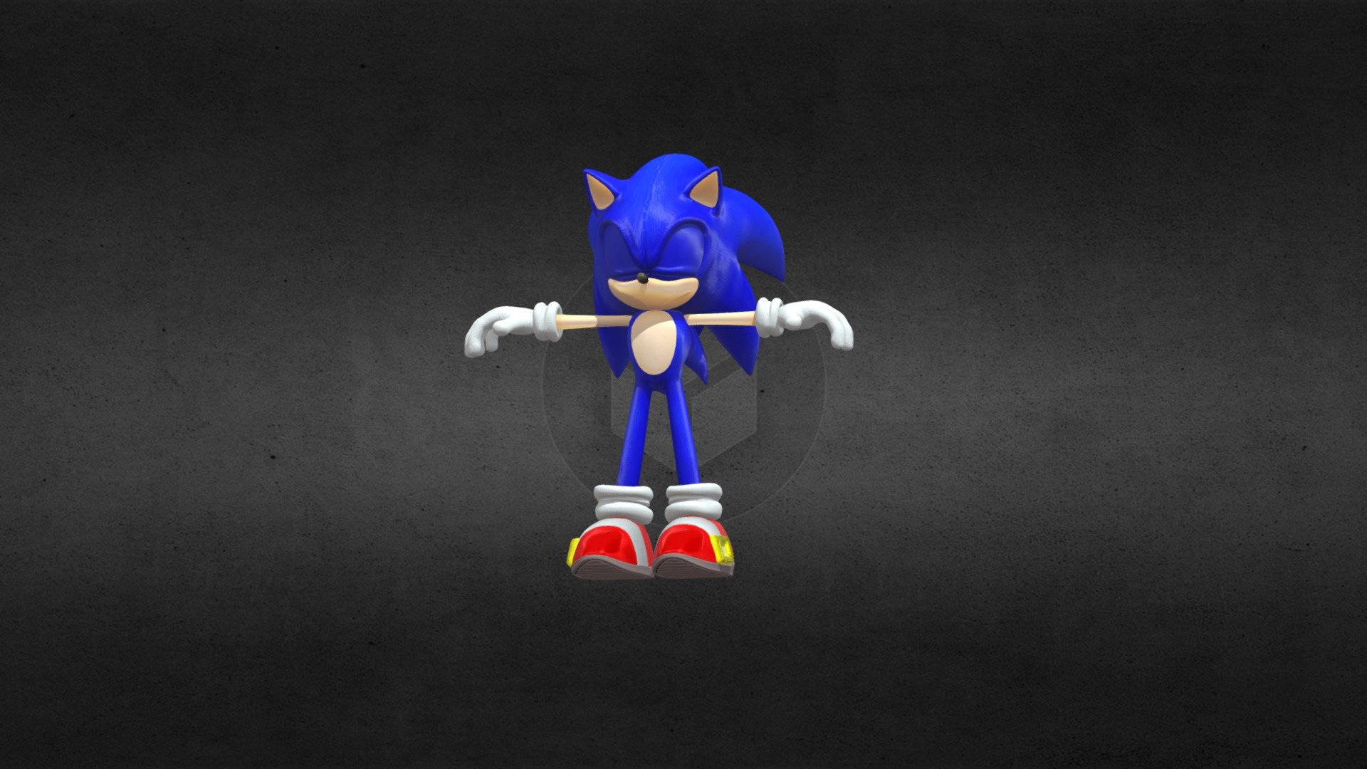 CGI Sonic V1 - Download Free 3D model by Sonic Plush Universe ...