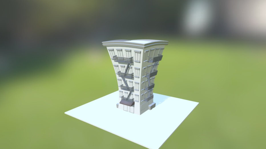 Cartoon Style Building - 3D model by yuceer [c529aad] - Sketchfab