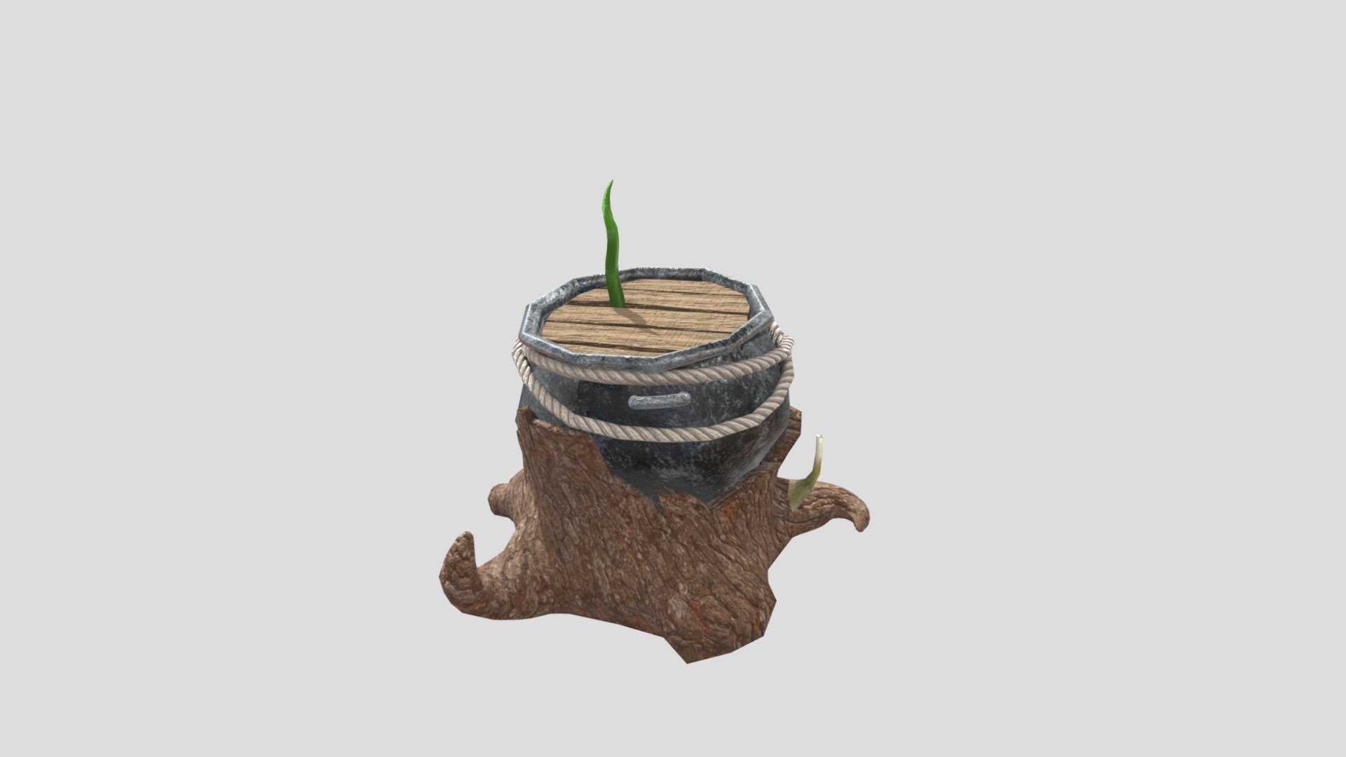 Stump house - 3D model by 00D4Teri [c52c5d8] - Sketchfab
