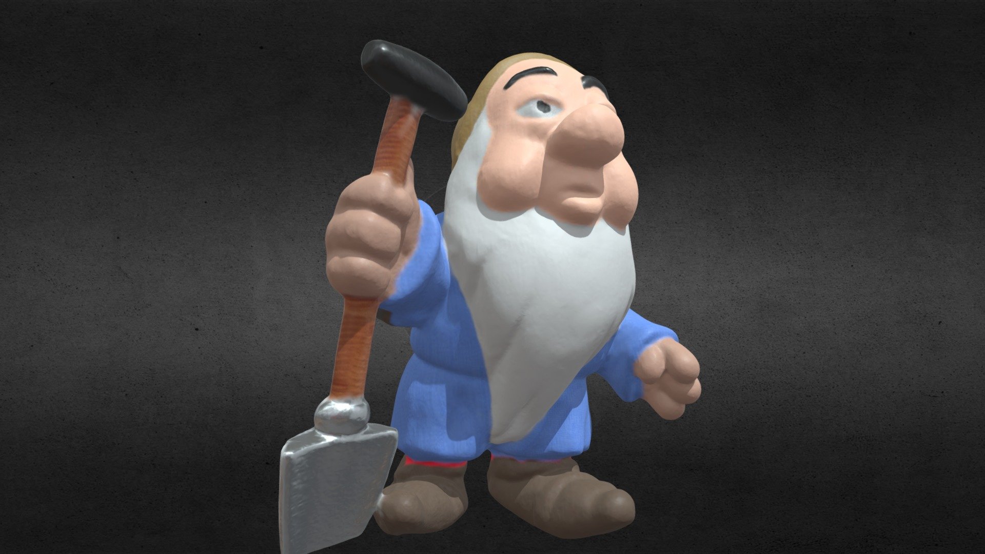 dwarf of Snow White - Enanito Blancanieves - 3D model by badwolfmx3 ...