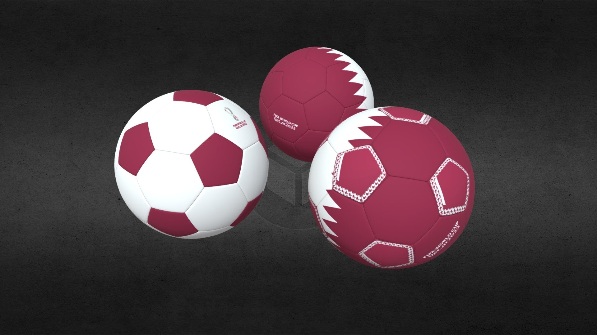 Soccer Ball Qatar Flag - 3D model by nuralam018 [c534f64] - Sketchfab
