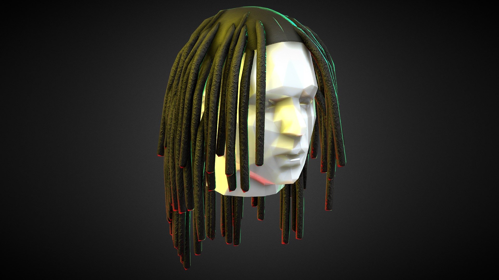 Long Dreads 4 - Classic Style - Buy Royalty Free 3D model by Tiko ...