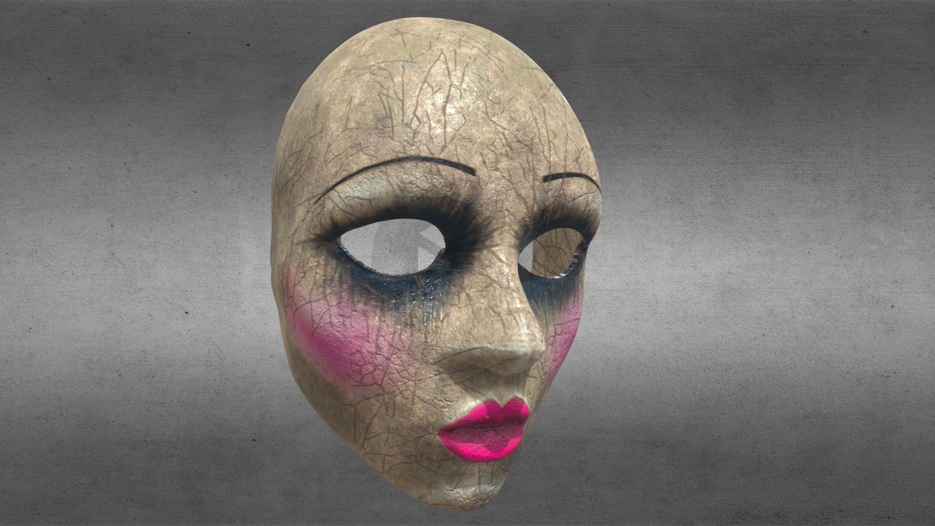 doll mask horror - 3D model by zaider [c536fdf] - Sketchfab
