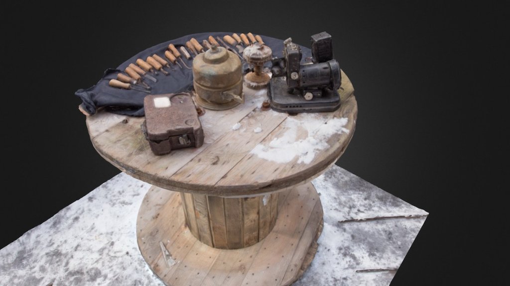 Table, scenery for the cinema - 3D model by butorin [c539c7b] - Sketchfab
