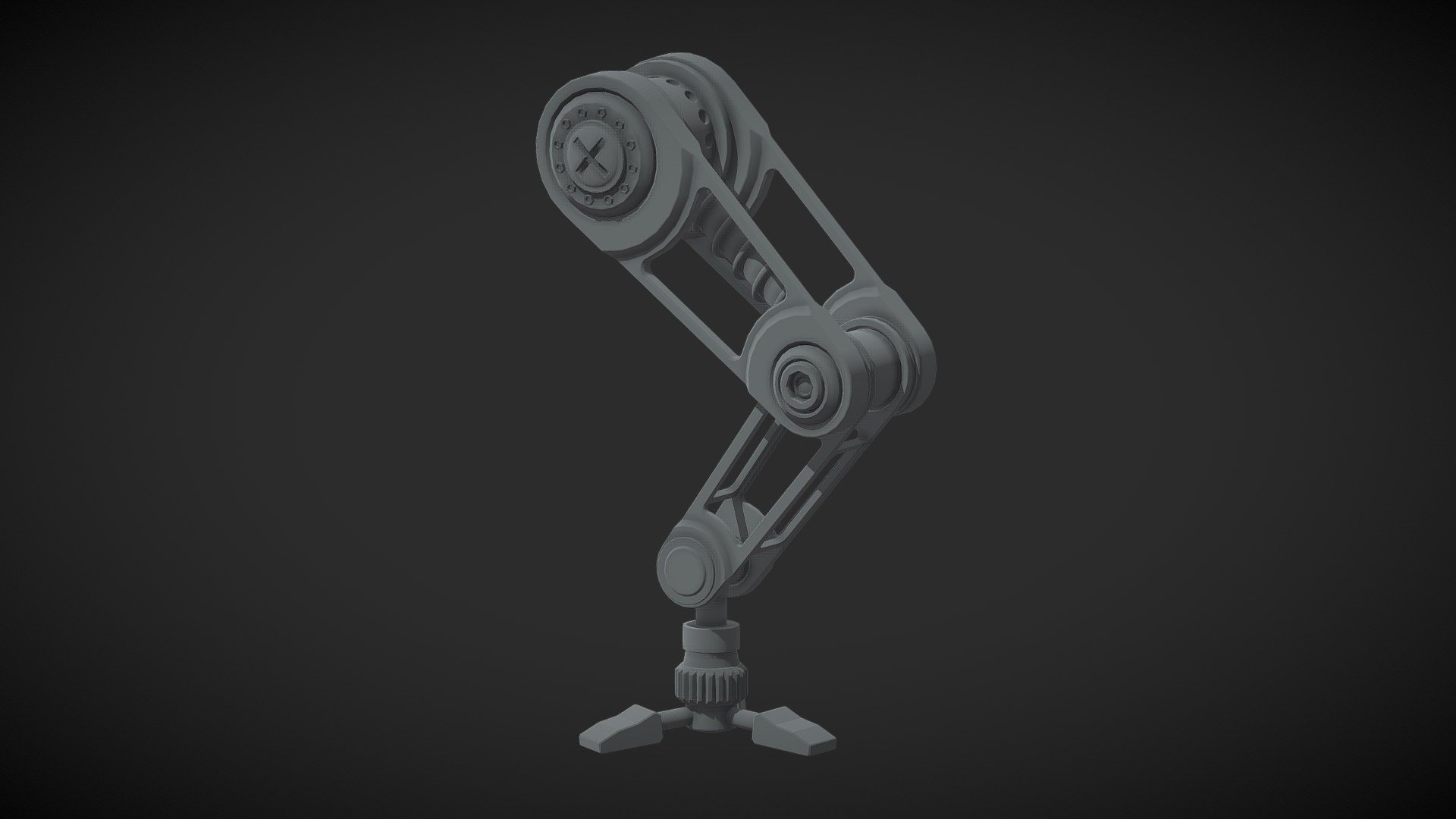Robot Leg, Plasticity - 3D model by KINGYVR [c53bdd7] - Sketchfab