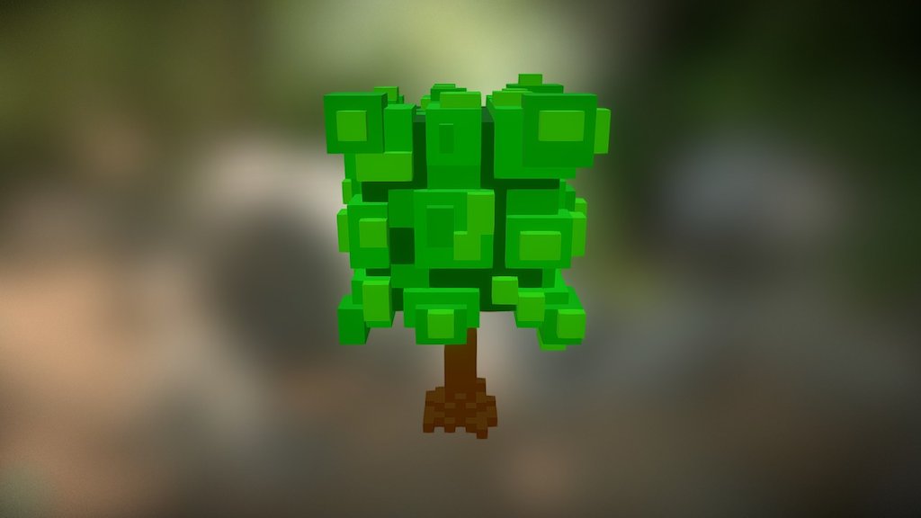 Voxel Tree - 1 - 3D model by Sudarshan Sreeram (@Sudarshan_Sreeram ...