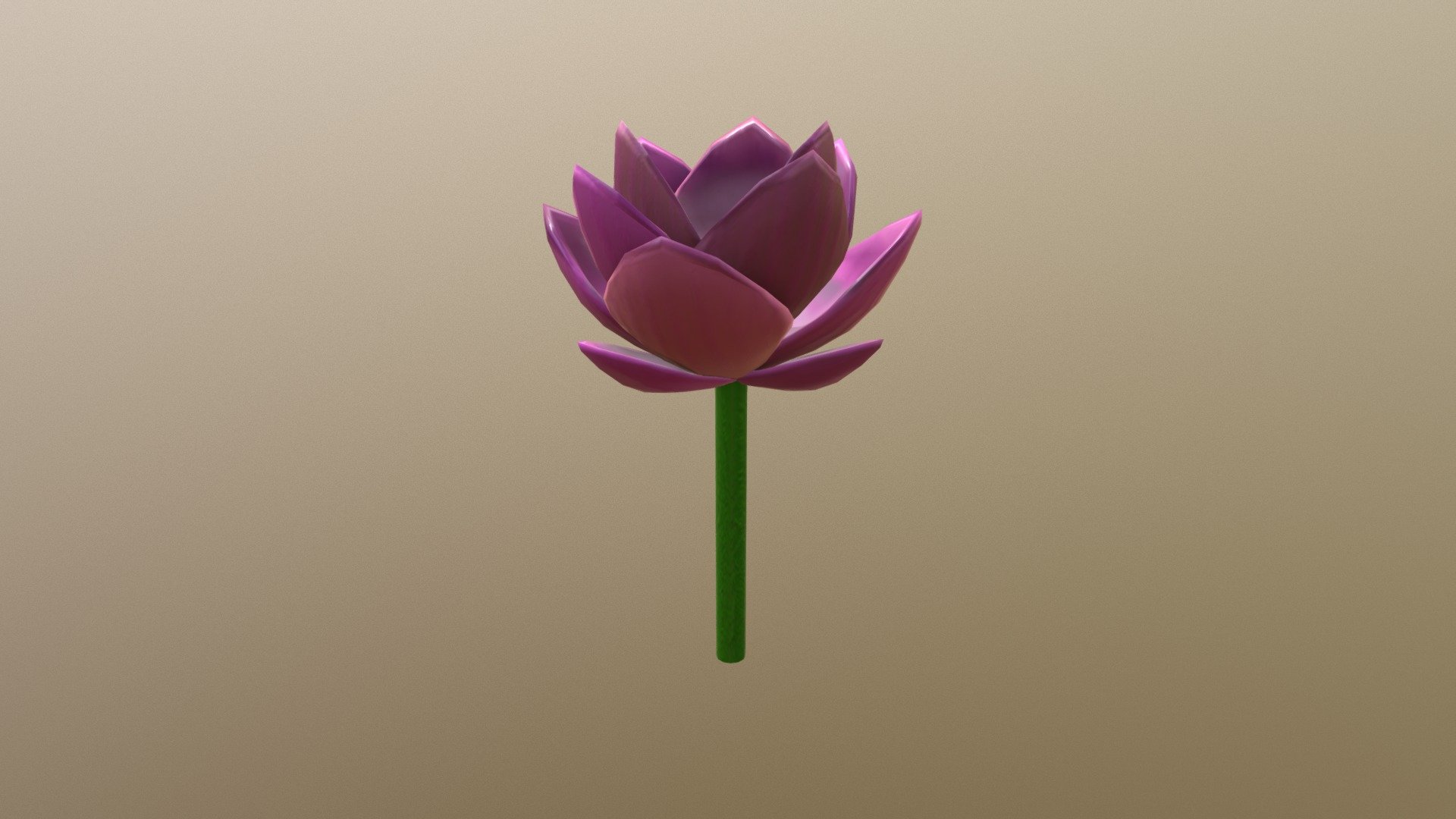 Lotus Flower - 3D model by Victor5497 [c53e655] - Sketchfab