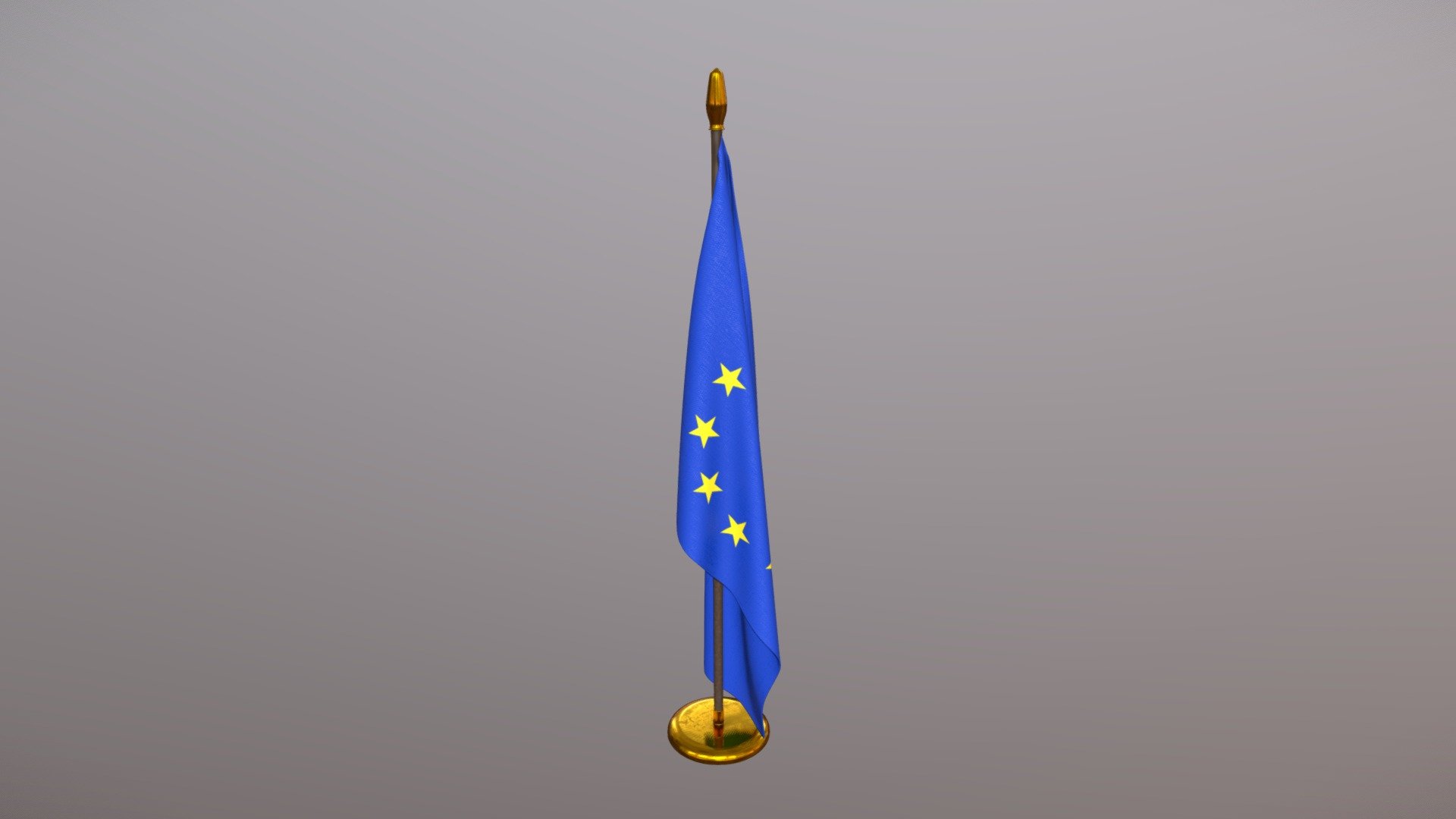 Flag of the EU - Download Free 3D model by Wittybacon [c5404ea] - Sketchfab