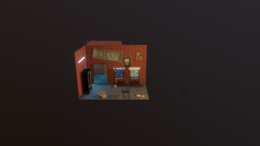 Arcade hall - 3D model by NKuil [c540fe8] - Sketchfab