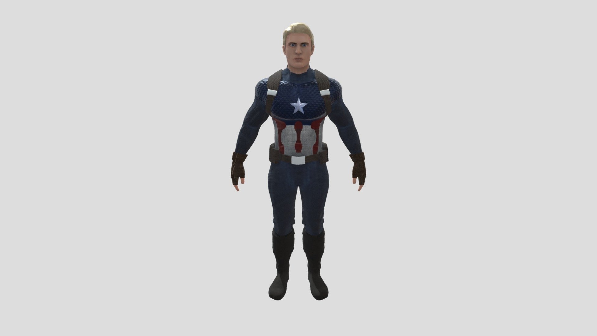 Low Poly Captain America - 3D model by Tyler Hales (@Trackneon ...