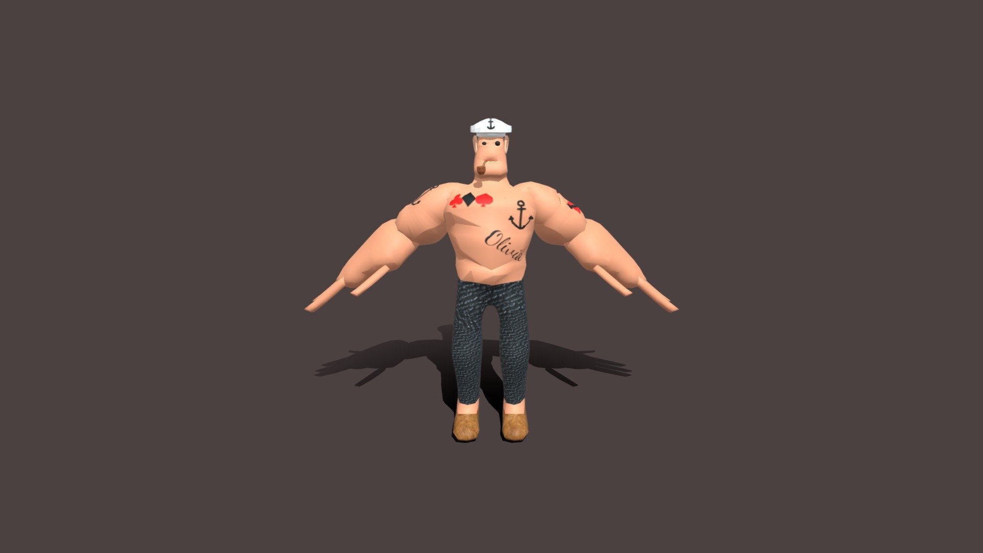 Popeye - 3D model by francalper [c544589] - Sketchfab