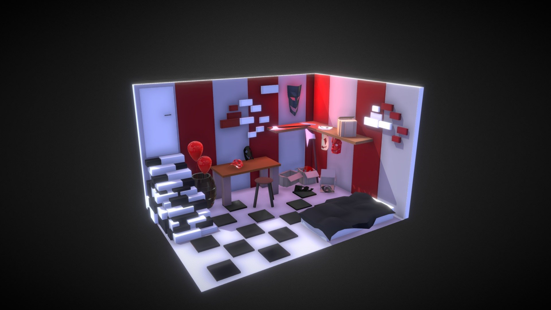 My room MV finished - 3D model by EsmesMint [c544b94] - Sketchfab