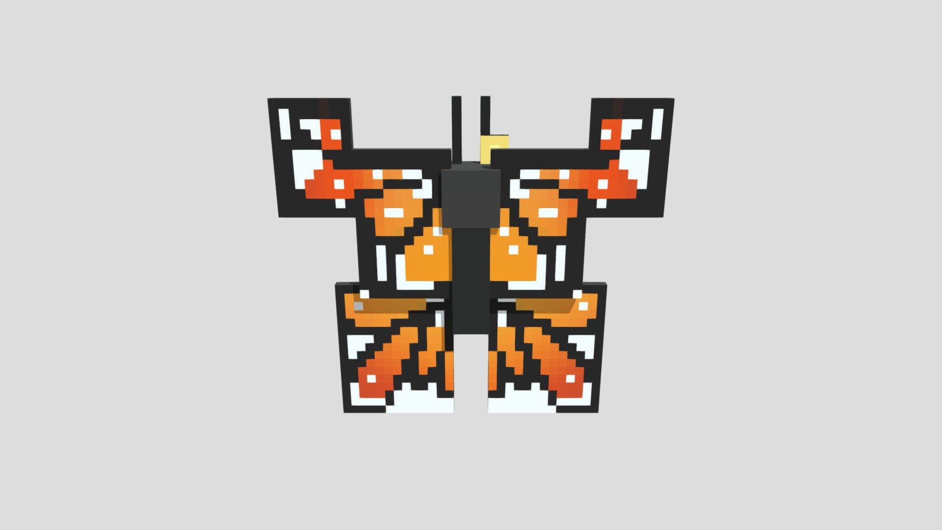 Butterfly! - 3D model by pbees [c547192] - Sketchfab