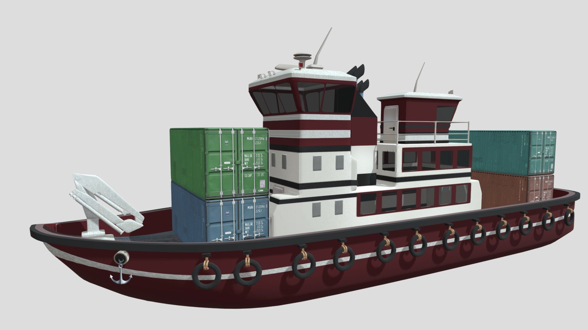 Work Boat - Download Free 3D model by gogiart (@agt14032013) [c5475f2 ...