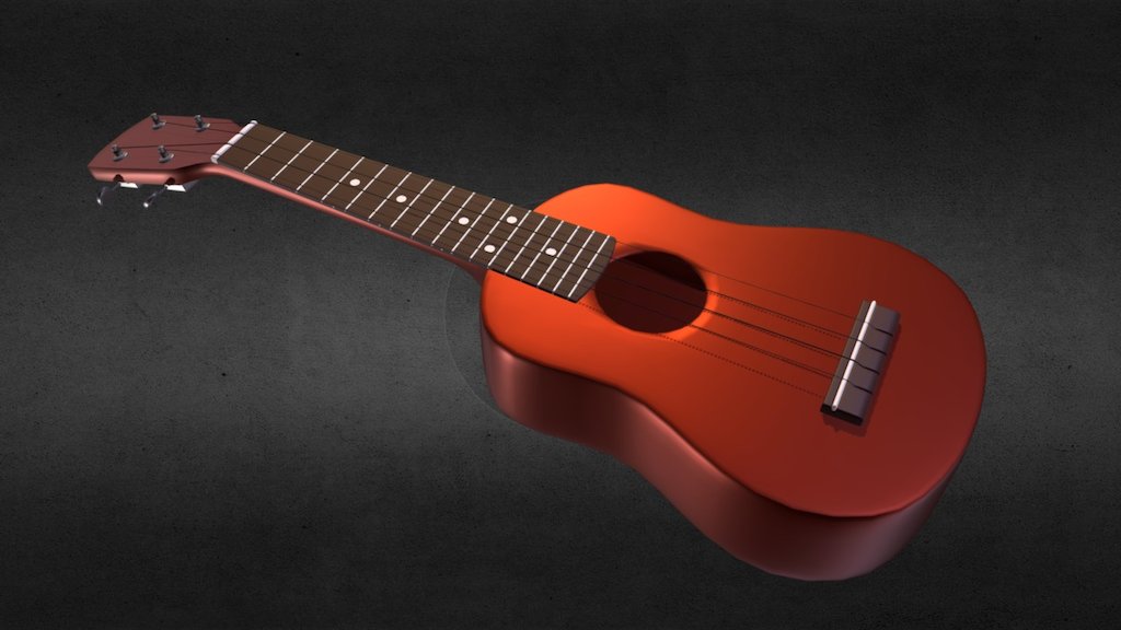 Ukulele - Download Free 3D model by Massimiliano Castiglione (@Maxider ...
